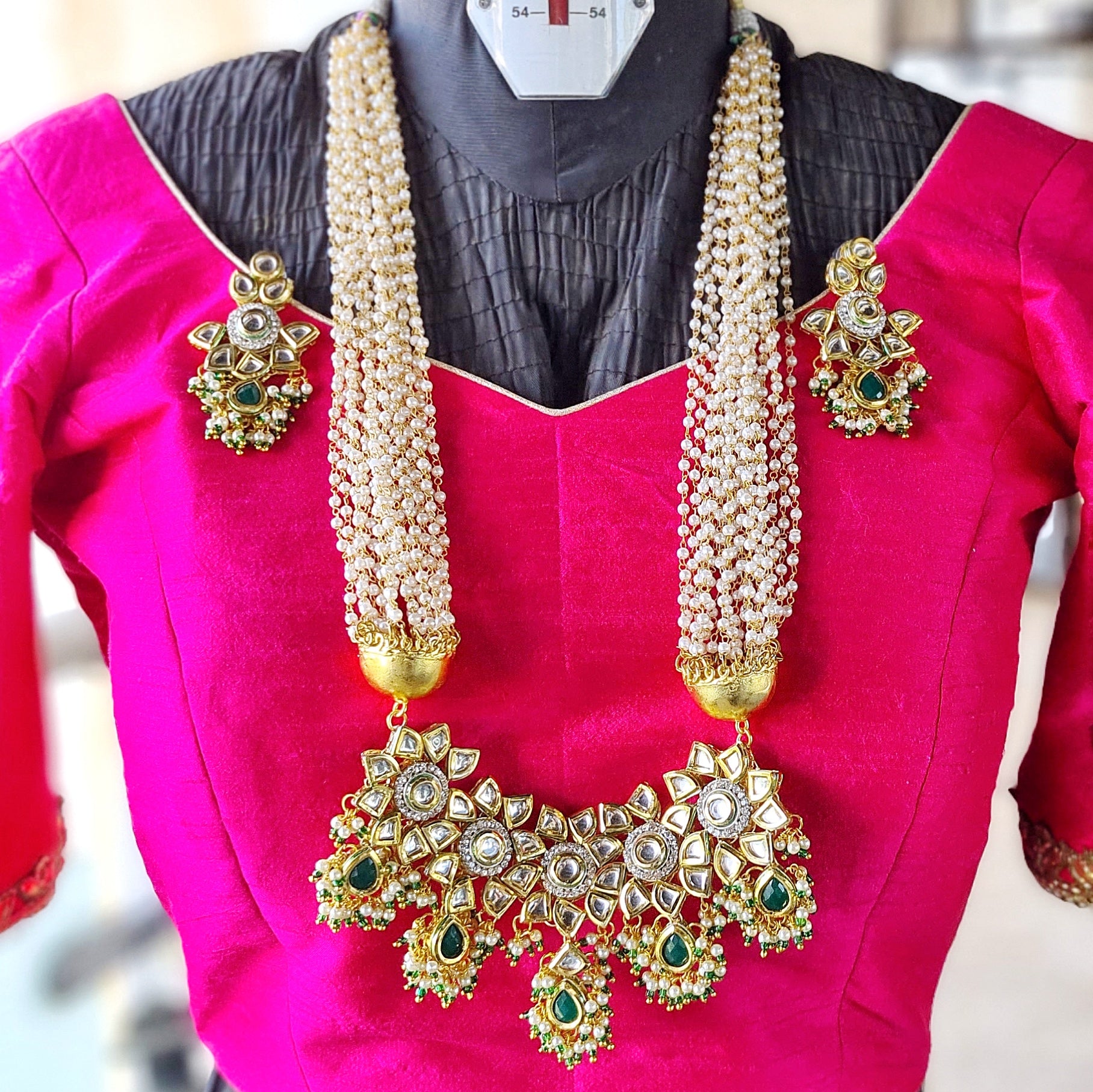 “Saumya Regalia” (Kundan & Polki Diamond Rani Haar) – The House of Aqua
